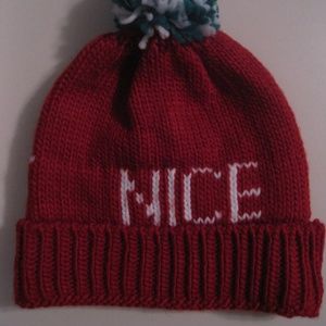 Sears | Accessories | Nwt Red Stocking Cap Christmas Naughty Nice ...